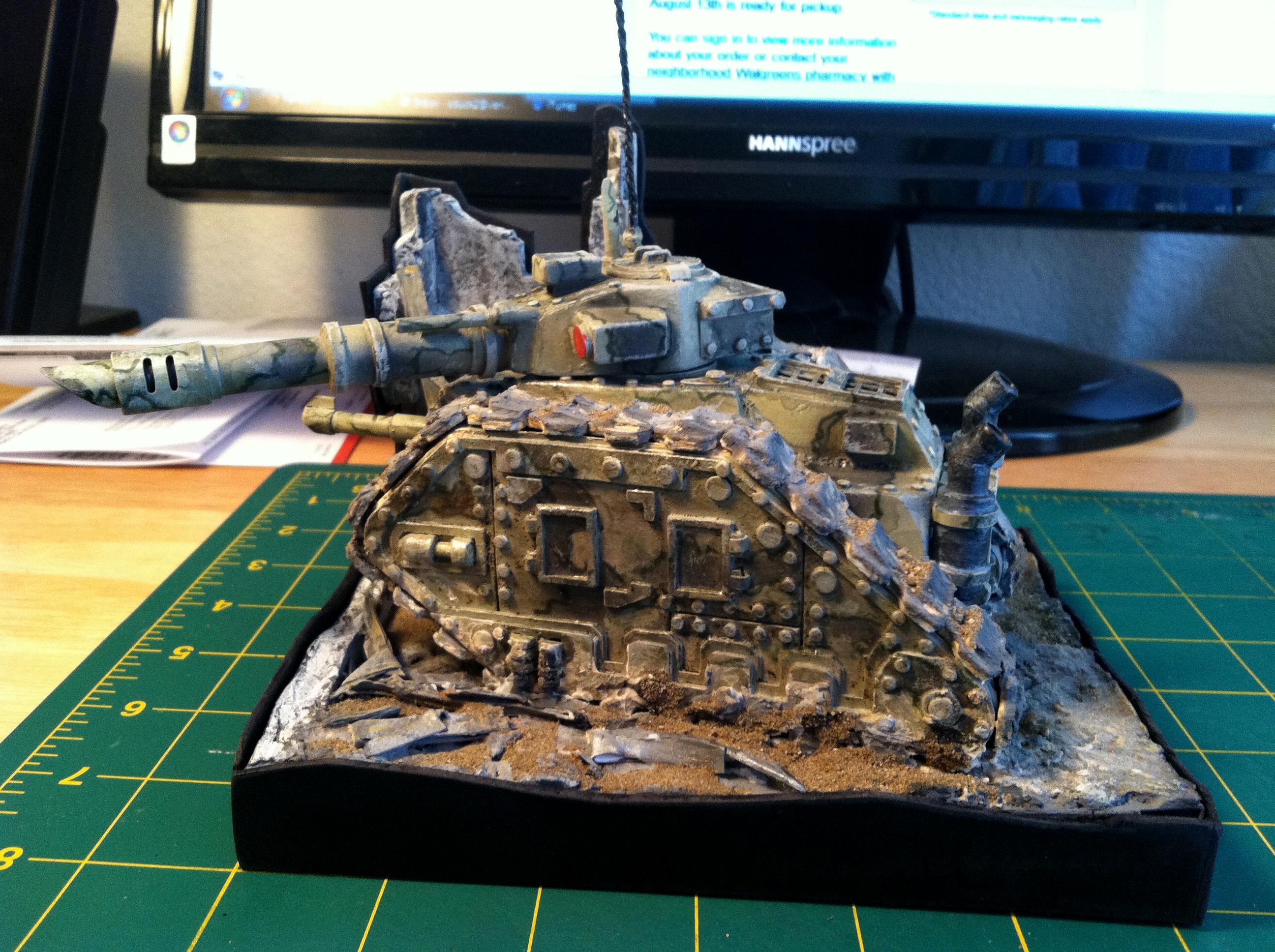 Complete, Diorama, Leman, Leman Russ, Paper, Russ, Side, Vanquisher, Warhammer 40,000 - Leman ...